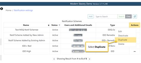 duplicating a notification scheme and modifying it for reuse ethixbase360