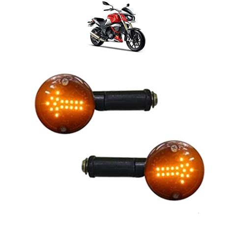 Kandid Universal Motorbike Led Turn Signal Indicator Lamp Bike Indicator Light For Tvs Ntorq