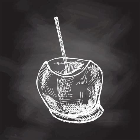 Premium Vector Hand Drawn Caramel Apples Sketch Vector Food Drawing On Chalkboard Background