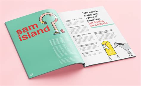 Magazine Interview Layout Design Swiss Style Behance