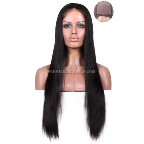 Stock Silk TopFull Lace Wigs Indian Remy Hair Silky Straight Premierlacewigs
