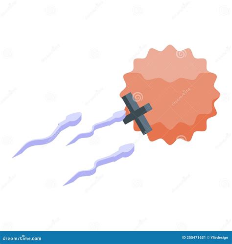 No Contraception Icon Isometric Vector Birth Control Stock Vector