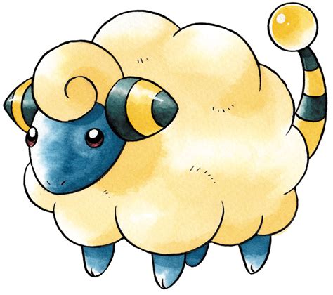 Mareep Art Pokémon Black and White Version 2 Art Gallery