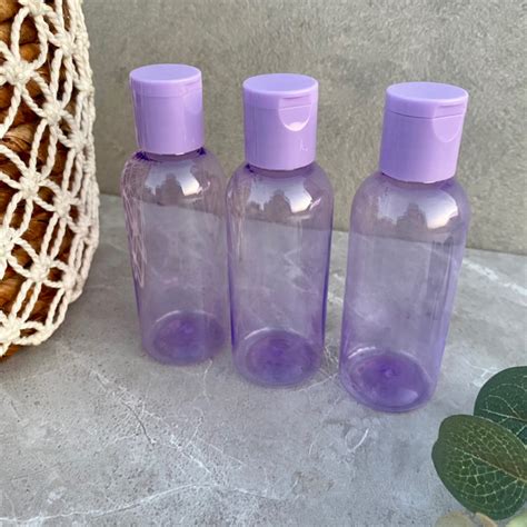 Jual Botol Refill Ungu 60ml Tutup Fliptop Ungu Botol Travel Serbaguna
