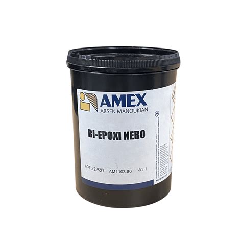 Amex Black Bi Epoxy Glassmetal Ink 1kg Screen Print World