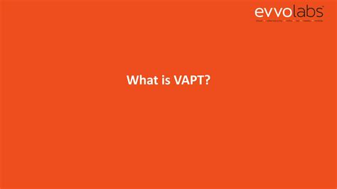 Vapt Vulnerability Assessment And Penetration Testing Pptx