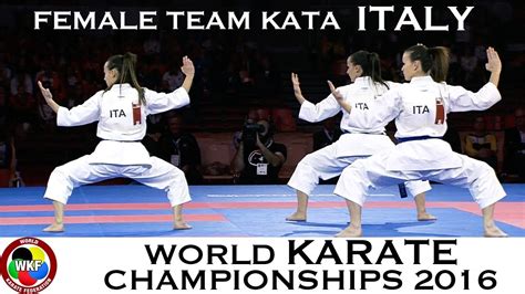Bronze Medal Female Team Kata Italy 2016 World Karate Championships