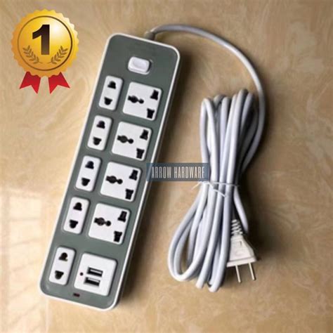 Heavy Duty Extension Cord With Multiple Universal Socket And 2 USB Port