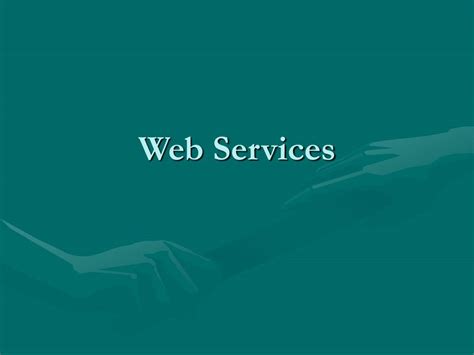 Ppt Web Services Powerpoint Presentation Free Download Id6080174