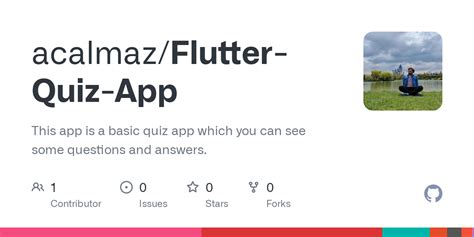 GitHub Acalmaz Flutter Quiz App This App Is A Basic Quiz App Which You Can See Some Questions