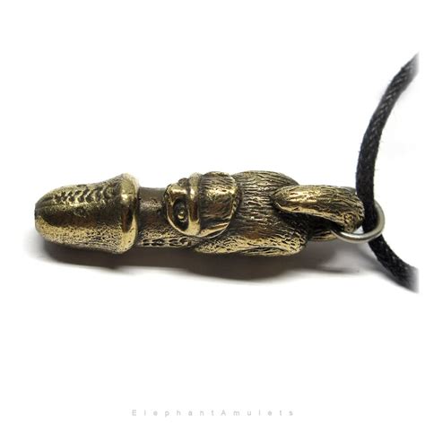 Brass Penis Charm Erotic Jewelry Sex Charm Necklace Lucky Mojo Etsy