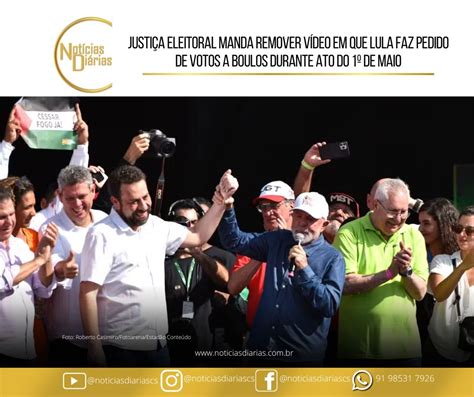 Justiça Eleitoral Manda Remover Vídeo Em Que Lula Faz Pedido De Votos A
