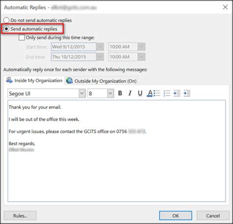 How To Set Up Auto Reply In Outlook Complete Guide