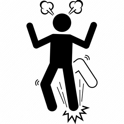 Stomp Stomping Feet Foot Leg Angry Impatient Icon Download On