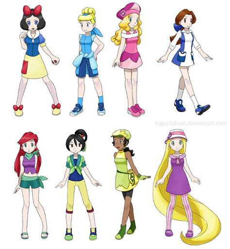 Disney Princesses Become Pokemon Trainers In Amazing Fan