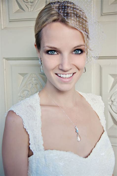 Clear Bridal Earrings Swarovski Wedding Earrings Crystal Teardrops