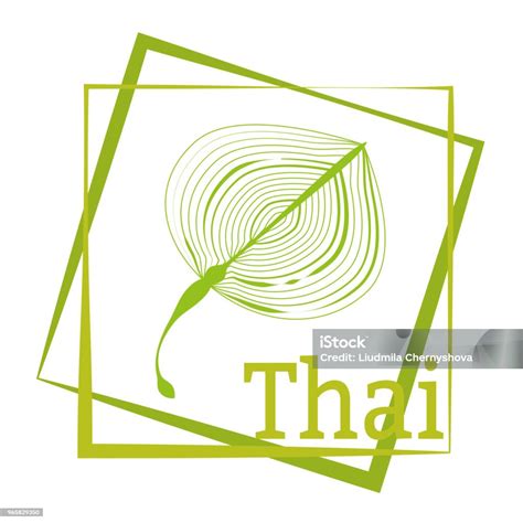 팜 리프와 서 태국입니다 프레임에서 로고입니다 벡터 드로잉 의류 포스터 디자인에 대 한 여행 회사 지도 엽서 0명에 대한 스톡 벡터 아트 및 기타 이미지 Istock