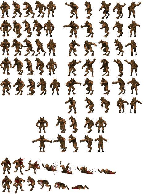 Sprites Doom 4 Walking Animation Pixel Art Characters Makes Me