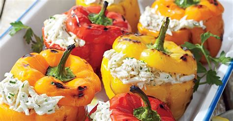 Crab Stuffed Grilled Bell Peppers Recipe Myrecipes