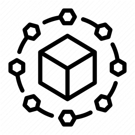 Digital Asset Cube Ui Geometric Box Networking Icon Download On