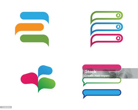 語音氣泡圖示徽標範本向量插圖向量圖形及更多brand Name Online Messaging Platform圖片 Brand