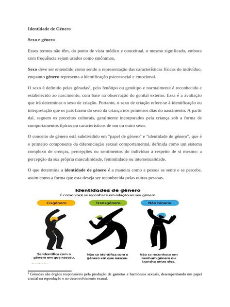 Identidade De Género Pdf Transgénero Autosuperación