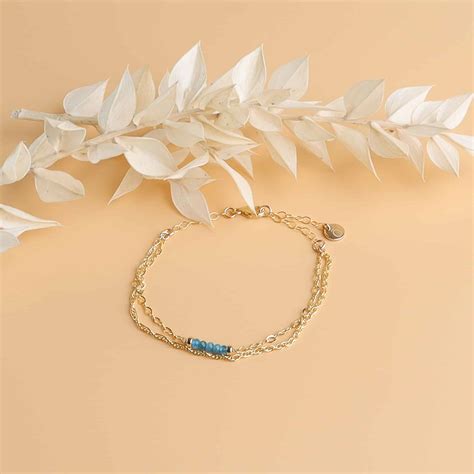 Bracelet Céleste En Apatite Bleue Odense