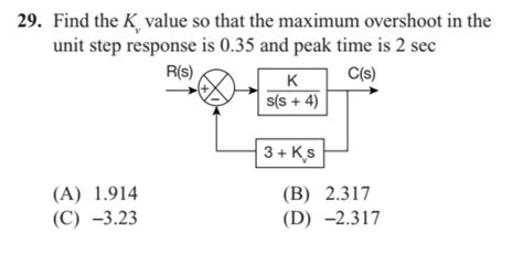 Solved 29 Find The K V Value So That The Maxim