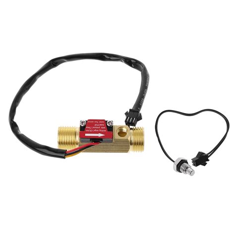 Lanema Compact Hall Effect Flow Rate Meter 1~25 Lmin G12 Thread Temperature Measurement Tool