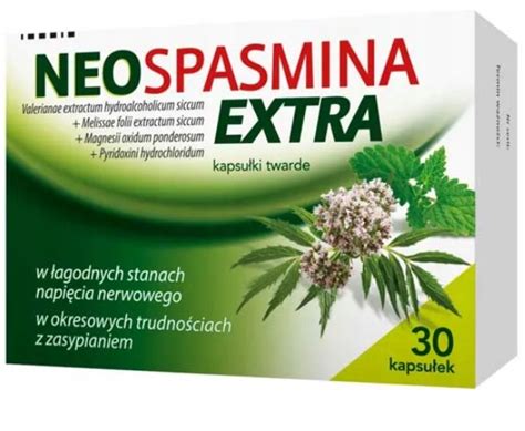 Neospasmina Extra X 30 Kaps Lek Na Sen 5909991050122 Cena Opinie
