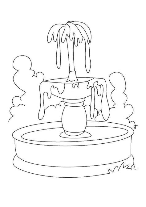Раскраска фонтан раскраска фонтан Раскраски для развития