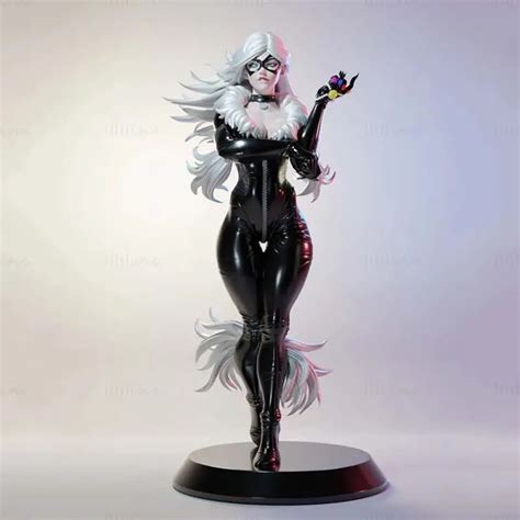 Felicia Black Cat Figures 3d Printing Model Stl