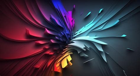 Premium Photo A Colorful Piece Of Glass Is Broken Into Pieces