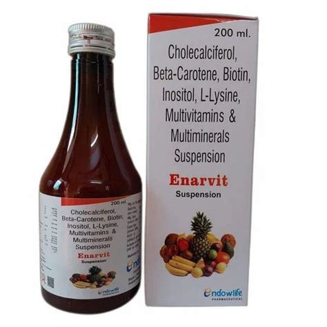 Cholecalciferol Beta Carotene Biotin Inositol L Lysine Multivitamins Multimineral Suspension At
