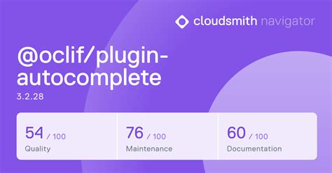 Oclifplugin Autocomplete 3228 Npm Package Quality Cloudsmith