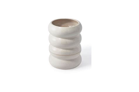 Witte Steengoed Bloempot Chubby Pols Potten 44cm Maison En Vogue