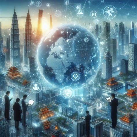 Globalization The Increasing Interconnectedness Of Countries T Stock Illustration Illustration