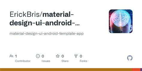 github erickbris material design ui android template app material