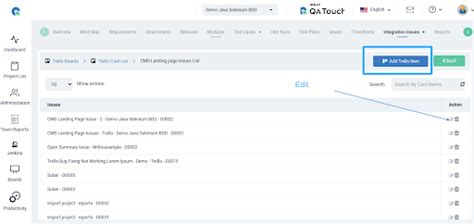multi trello board integration in test management tool
