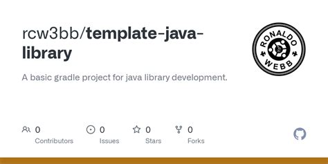 Github Rcw3bbtemplate Java Library A Basic Gradle Project For Java