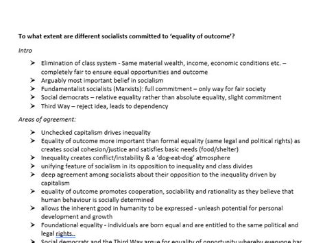 A Level Politics Ideologies Essay Plans Teaching Resources