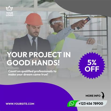 Constrution Project Template Postermywall