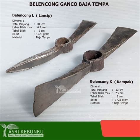 Jual Belencong Blencong Ganco 555 Jumbo Baja Iras Tanpa Las Alat