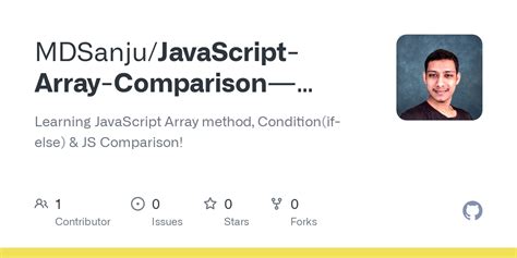 Github Mdsanjujavascript Array Comparison Conditional Method