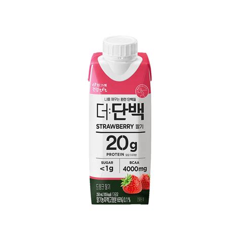 21 3개묶음빙그레더단백딸기드링크 배민스토어