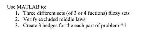 Use Matlab To 1 Three Different Sets Of 3 Or 4