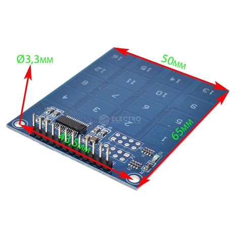 Modulo Ttp Sensor Capacitivo Canales Touch Tactil