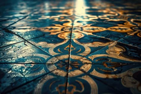 Premium Photo The Patterns On Vintage Floor