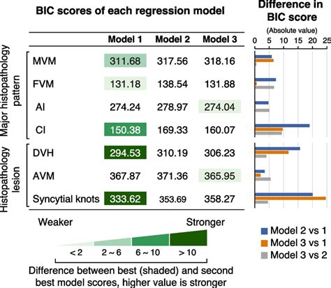 Comparing Bayesian Information Criterion Score In Predicting
