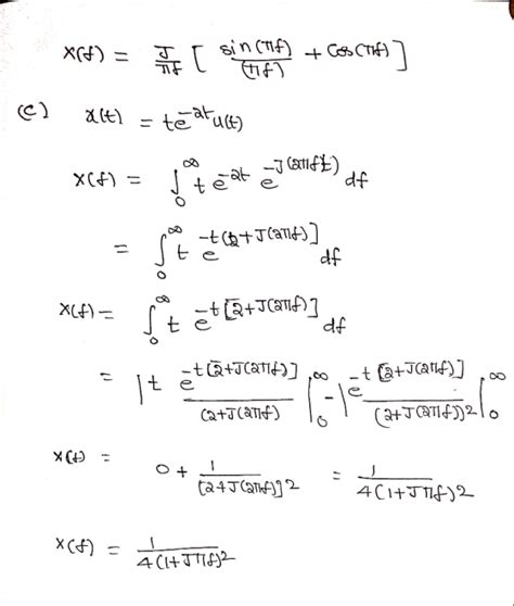 1 fourier transforms each of the following signals a c sketch